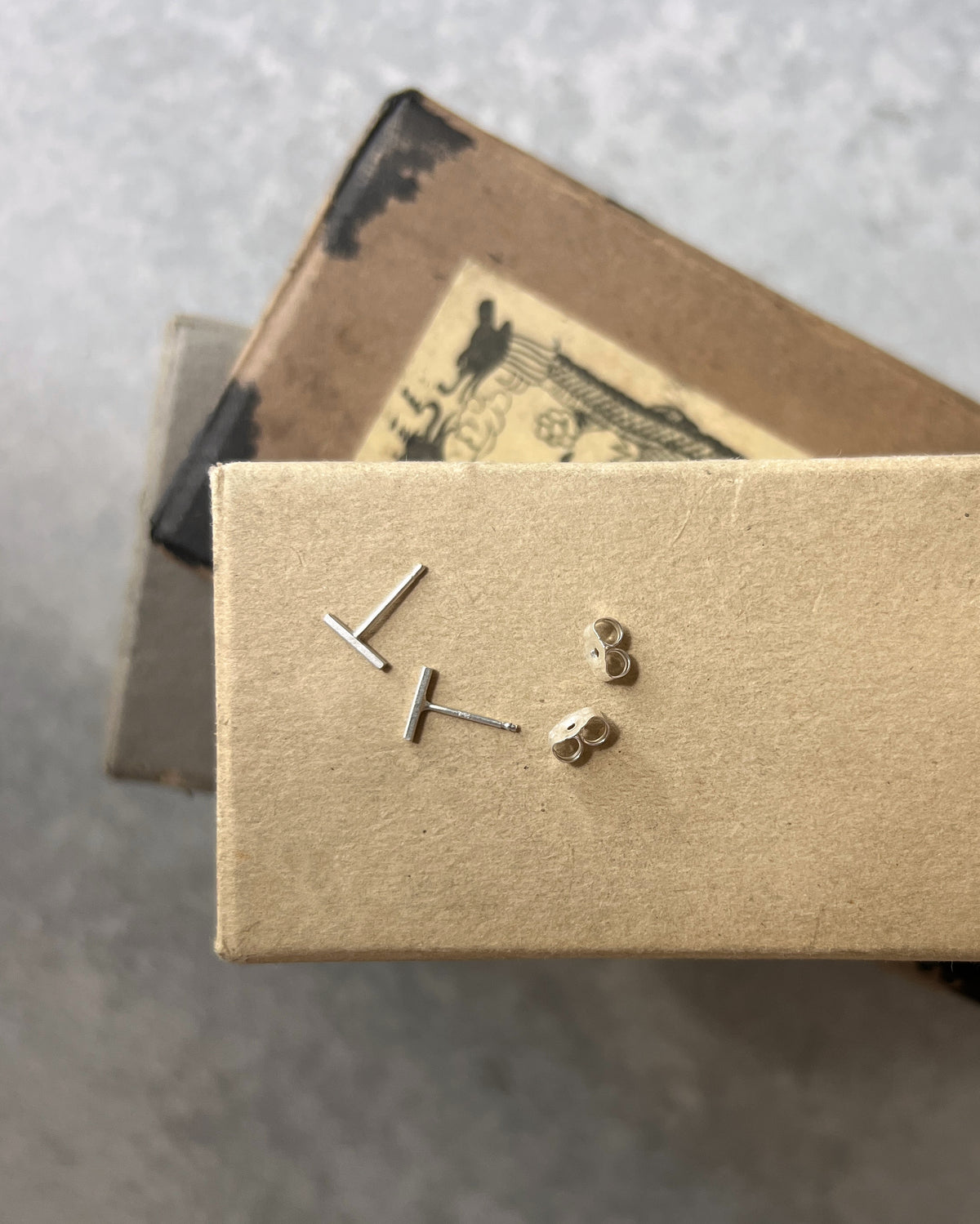 virginia wynne : silver staple studs | the maker