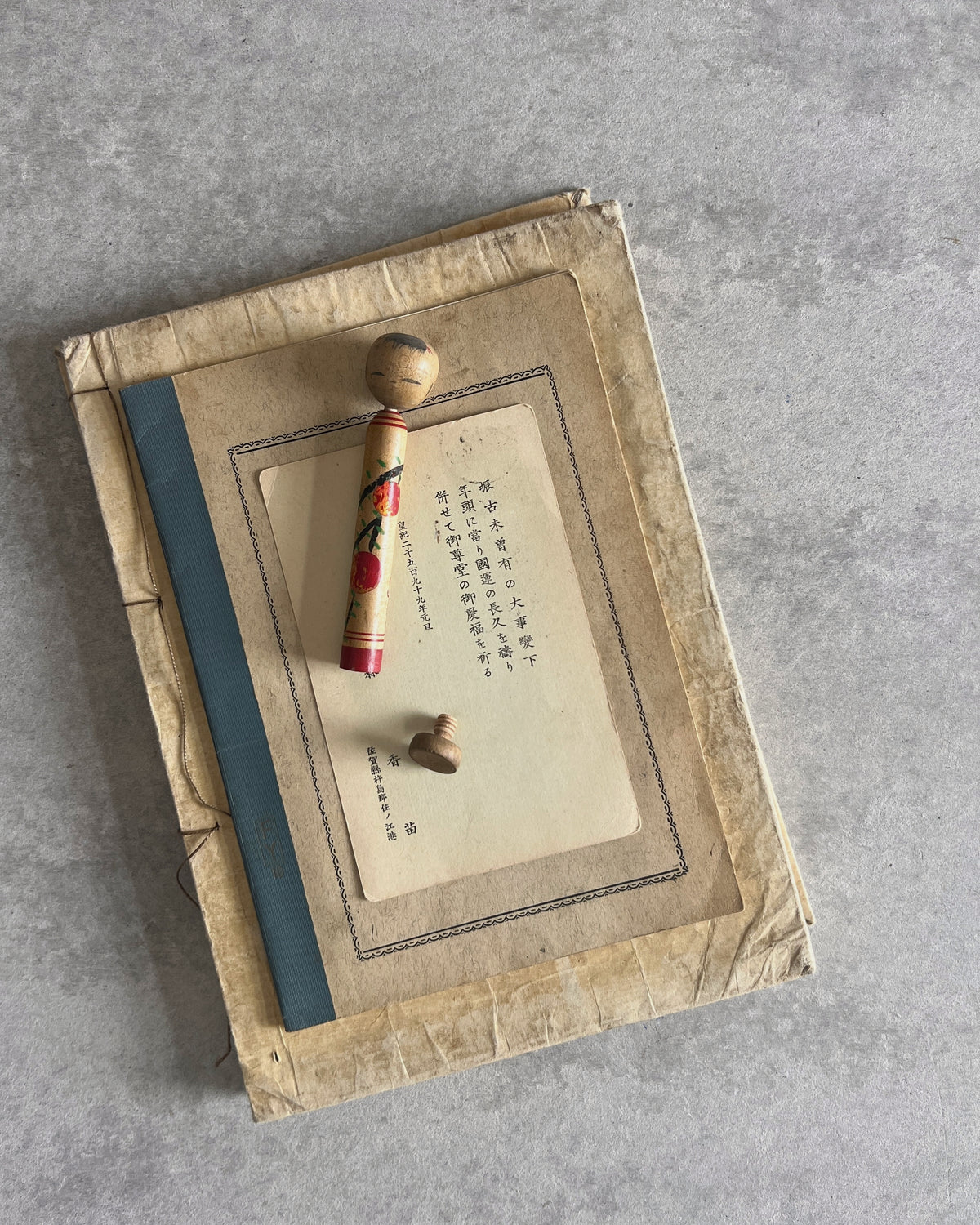 vintage letter kokeshi | the maker