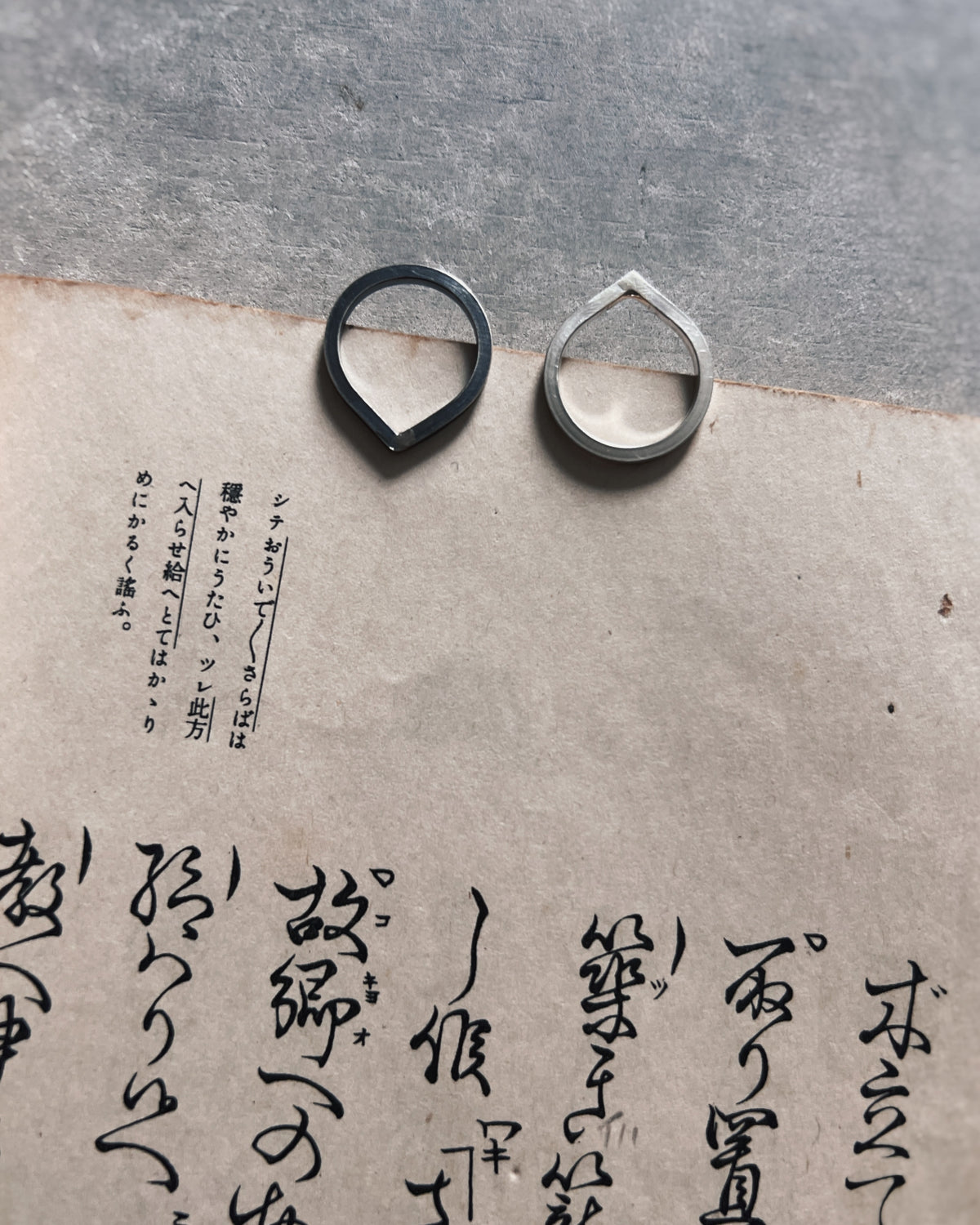 steamylab : silver tear drop ring | the maker