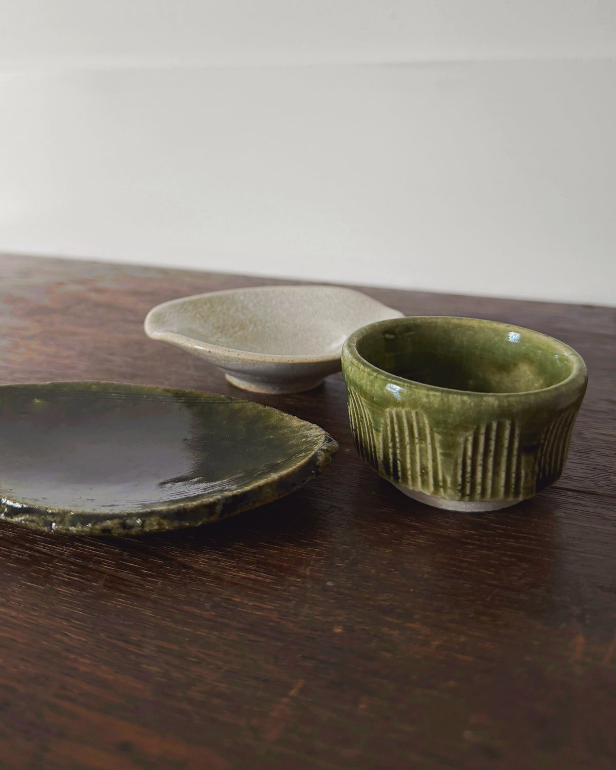 Oribe ware : small ceramic dish | the maker
