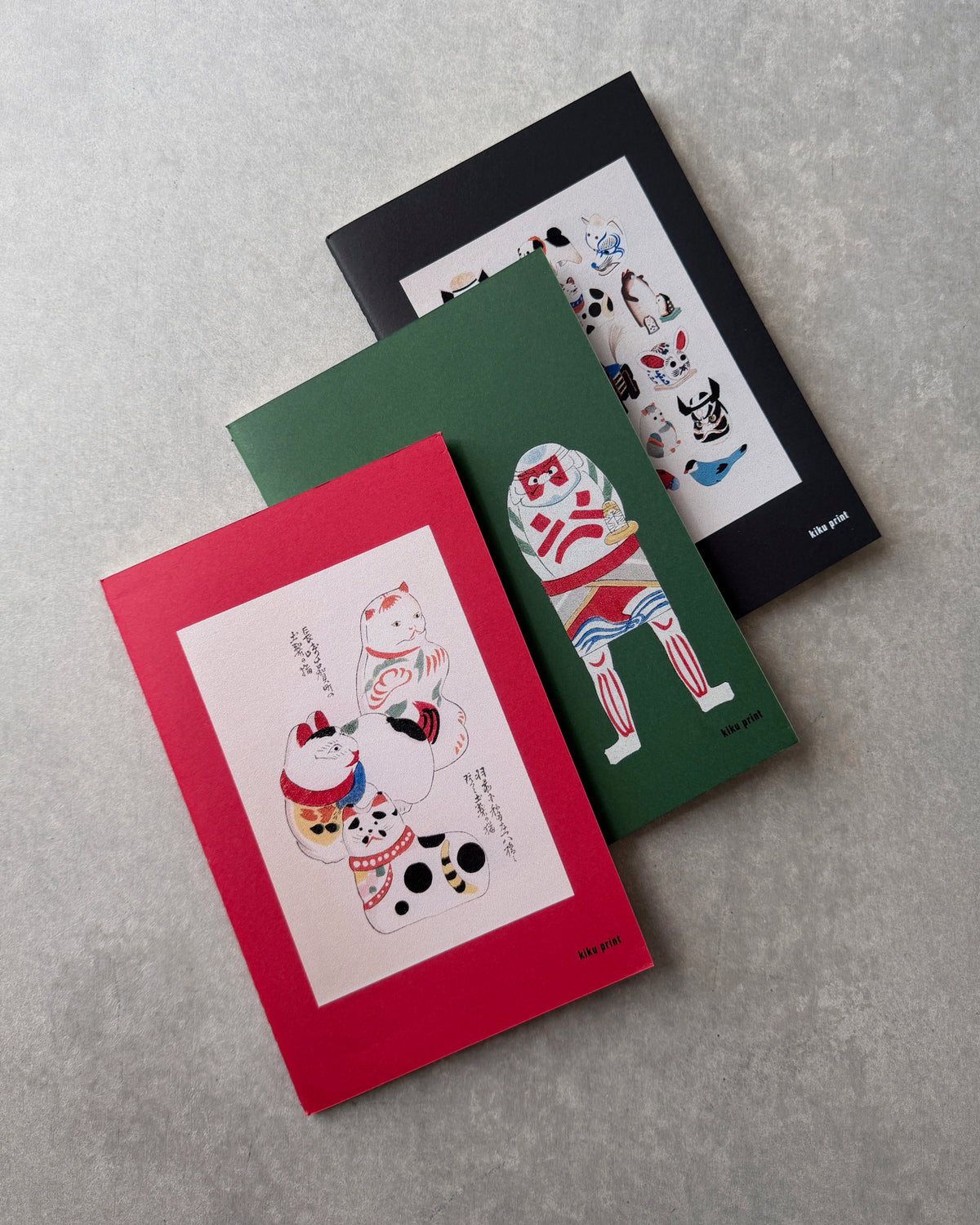kiku print : A5 notebook - cats of Edo | the maker