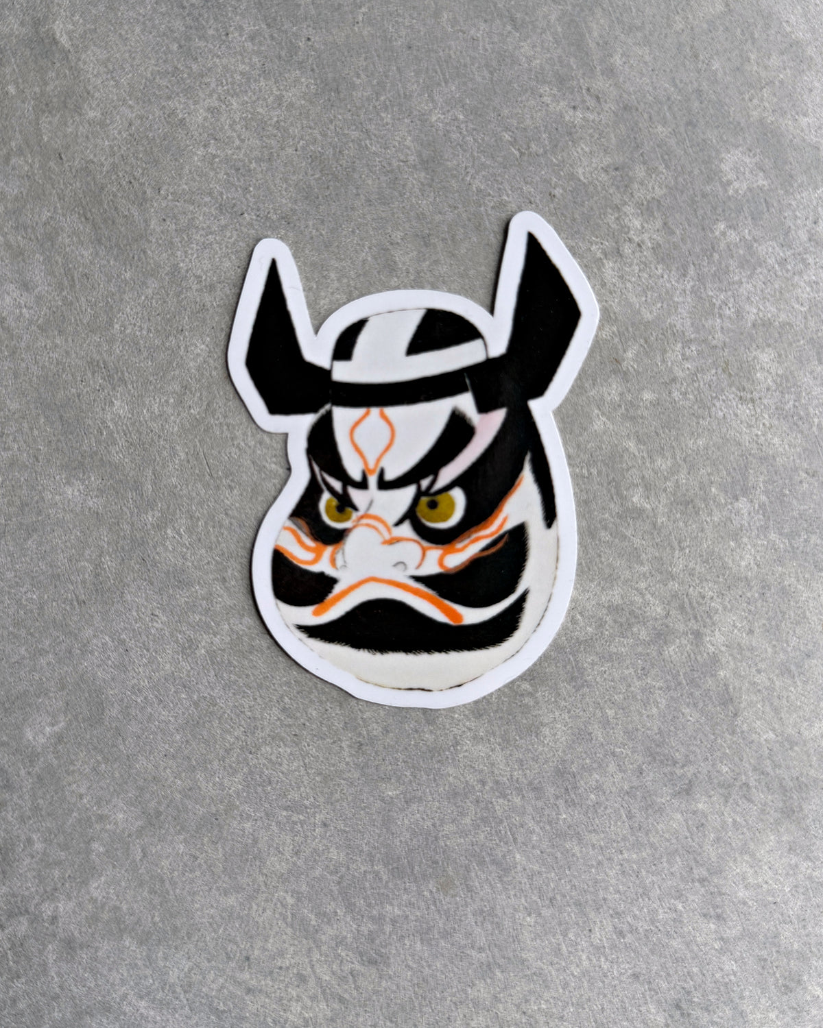 kiku print : vinyl sticker - oni mask | the maker
